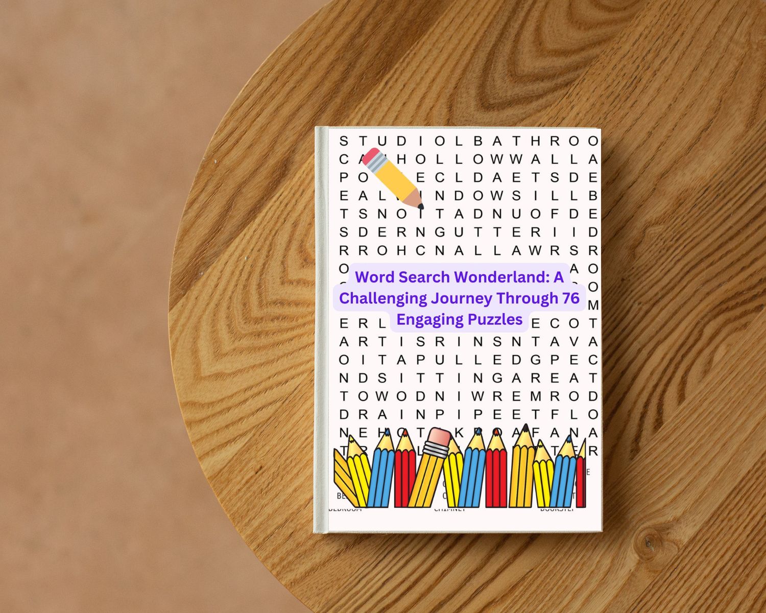 Word Search Wonderland: A Challenging Journey - Digital Dreamscape Art